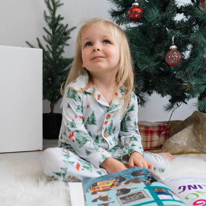 Belan.J Classic L/S PJ Set - Sleigh Ride – Boreal Kids Consignment